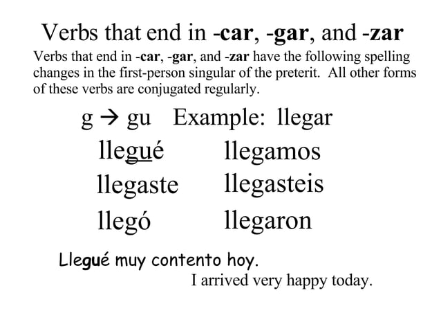 Preterit Of Regular Verbs | PPT