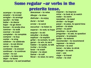 Preterite verbs | PPT