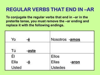 Preterite verbs | PPT