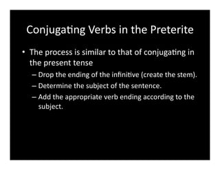 Preterite | PPT