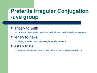Preterite imperfect | PPT