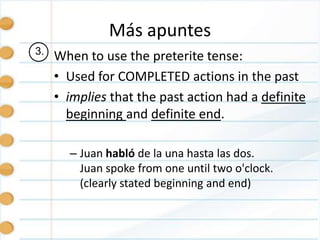 Preterite tense | PPT