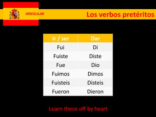 Preterite verbs | PPTX