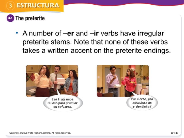 Preterite verb summary | PPT