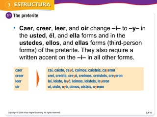 Preterite verb summary | PPT