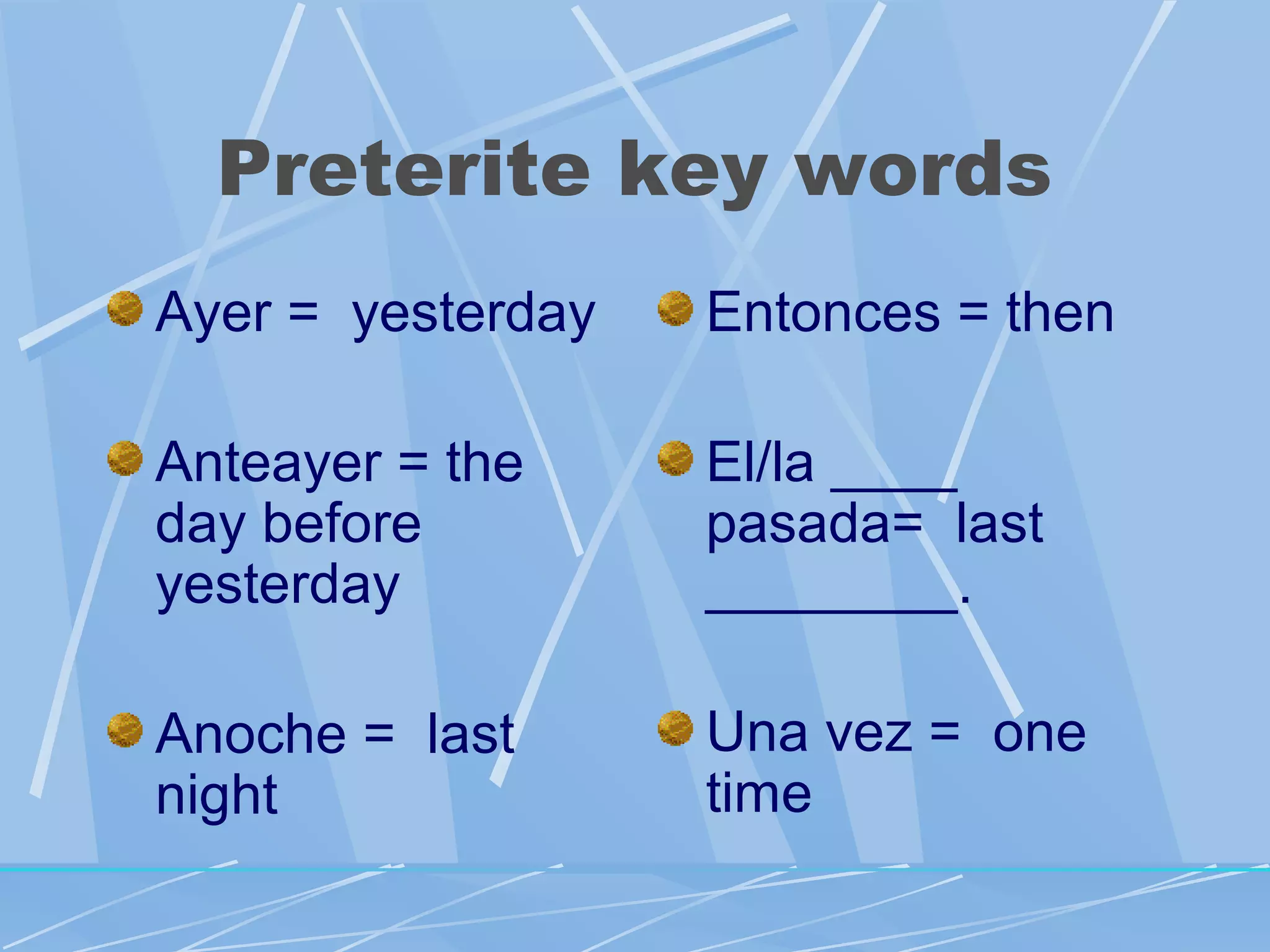 Preterite vs. imperfect | PPT