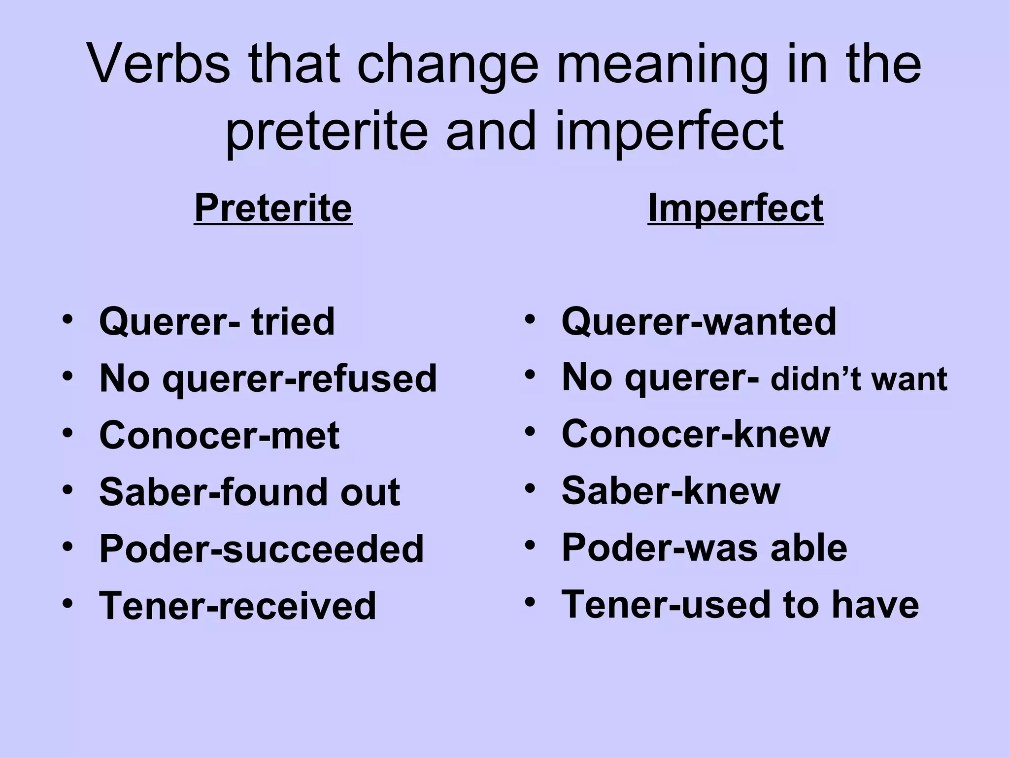 Preterite vs imperfect.ppt | PPT