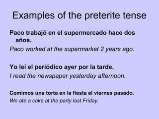 Preterite vs imperfect.ppt | PPT