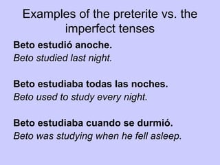 Preterite vs imperfect.ppt | PPT