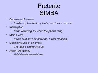 Preterite vs imperfect.ppt | PPT