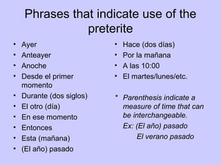 Preterite vs imperfect.ppt | PPT