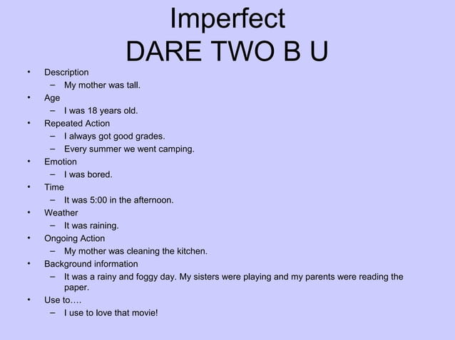 Preterite vs imperfect.ppt | PPT