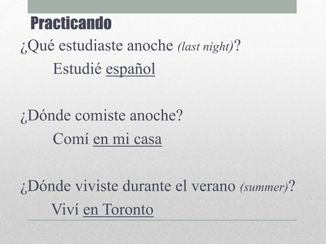 Pretérito de los verbos regulares | PDF