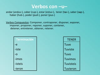 Preterito indefinido | PPT