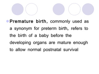 Preterm | PPT