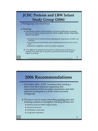 Preterm Infants And Follow Up Care And Tracking Systems | PDF ...