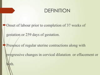 PRETERM-LABOUR. presentation on pre term | PPTX