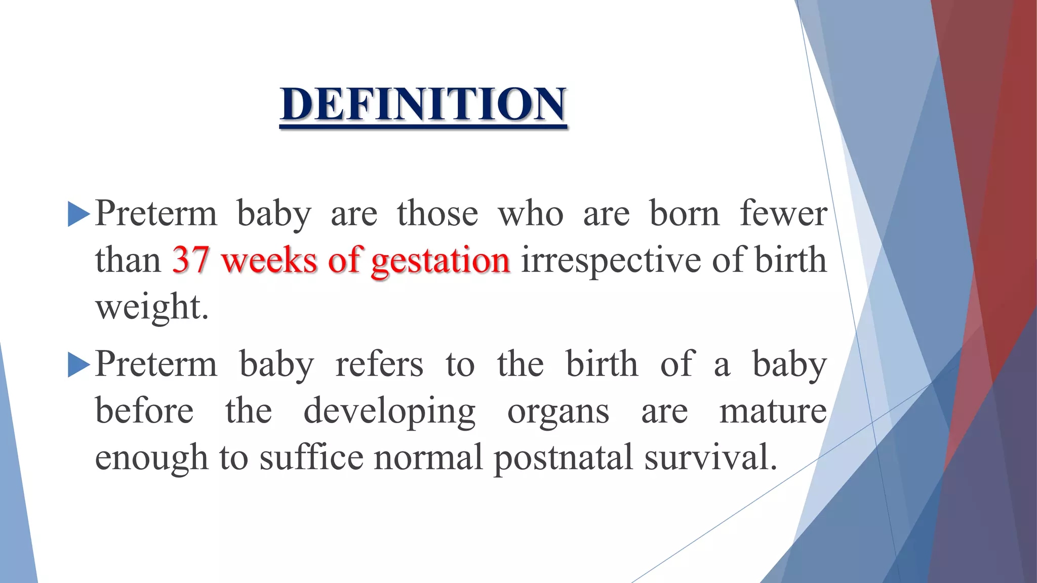 Preterm Neonate | PPTX