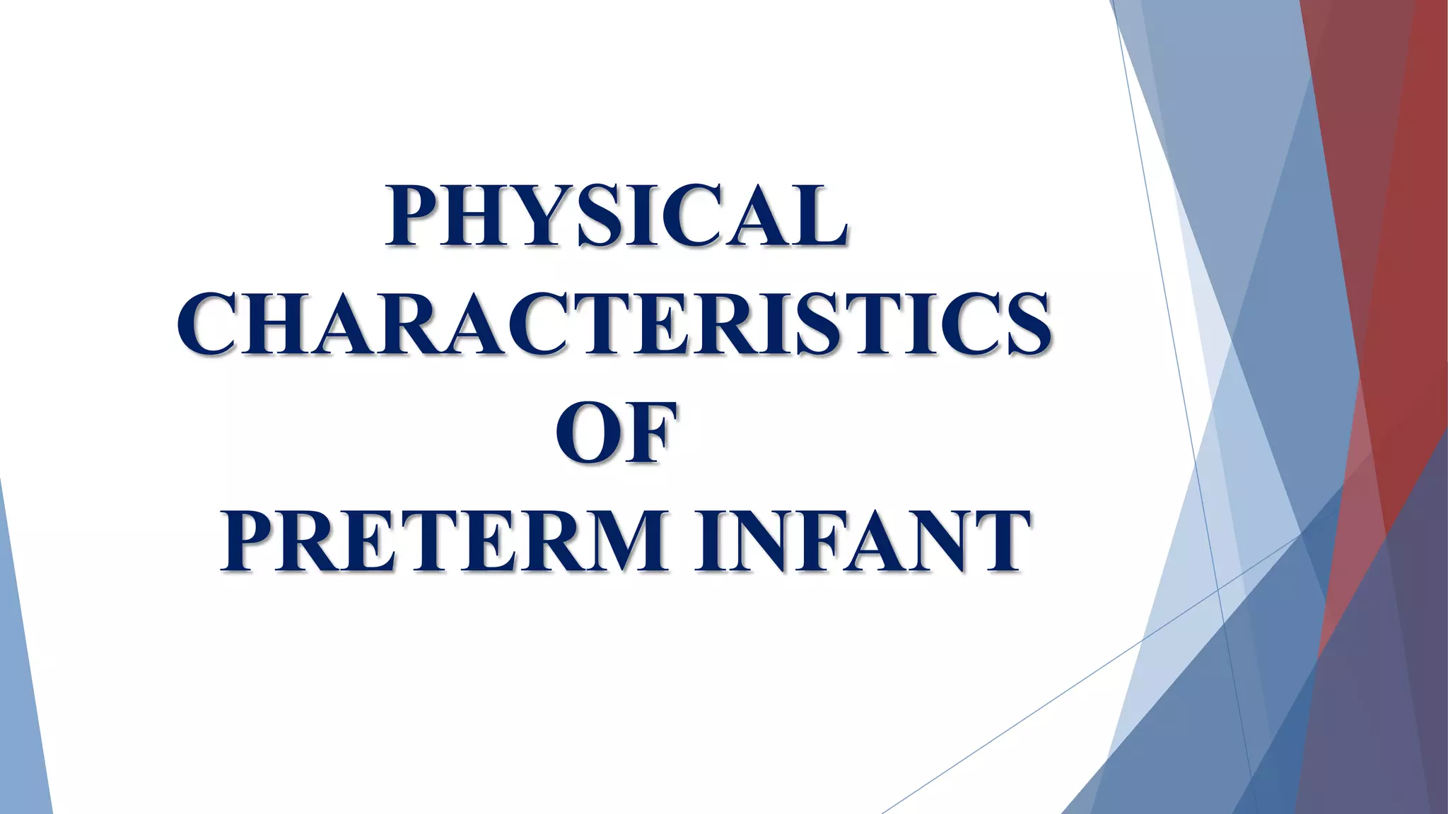 Preterm Neonate | PPTX
