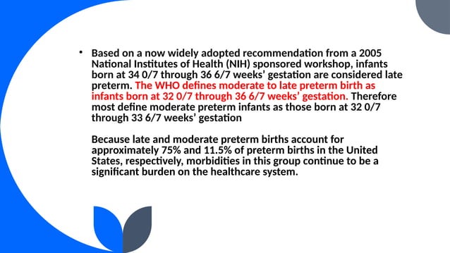 PRETERM BIRTH (Obstetrics and Gynecology).pptx | Pregnancy ...