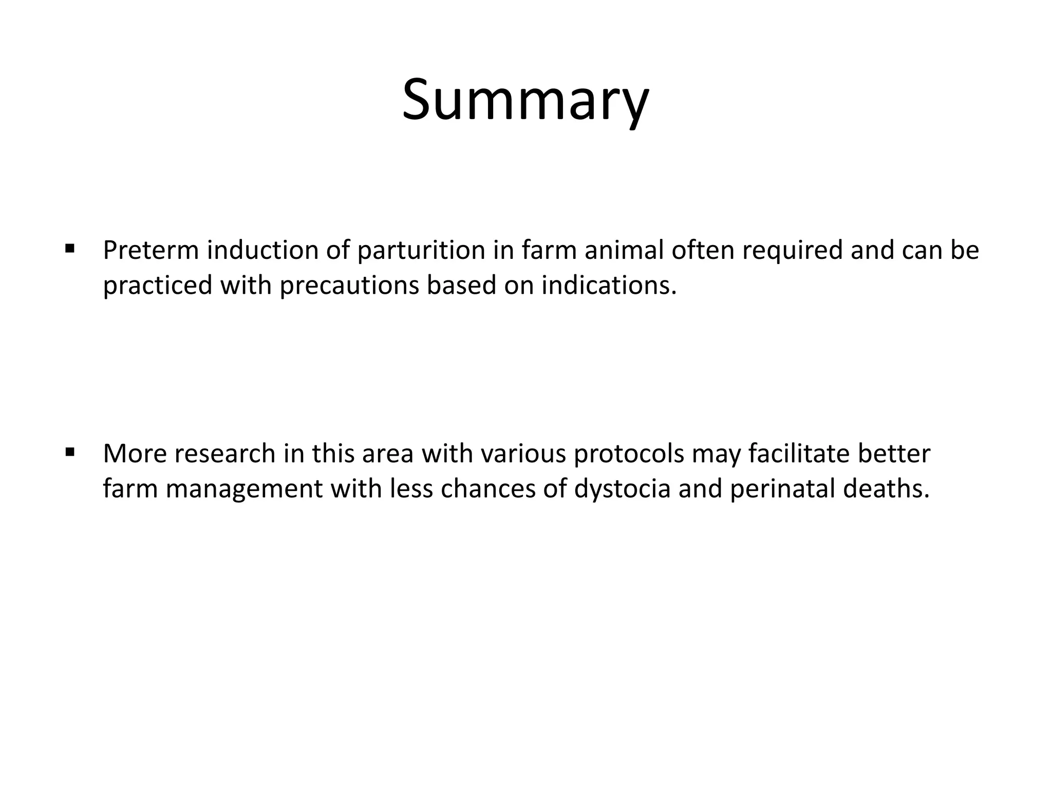 Preterm_induction_of_parturition in animals | PPTX