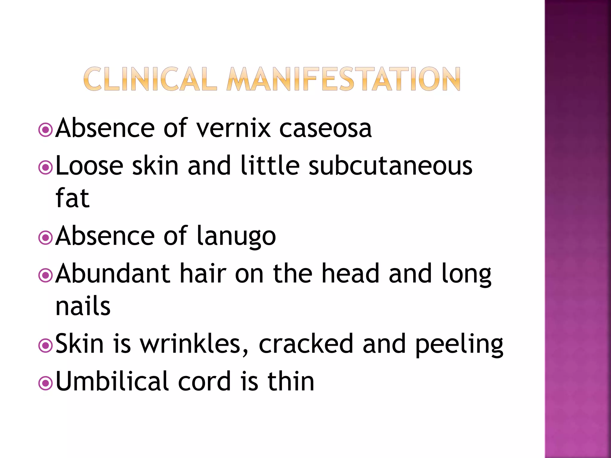 Preterm infant,small for gestation age and postterm infant | PPTX