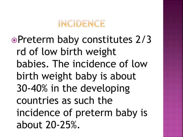 Preterm infant,small for gestation age and postterm infant | PPTX