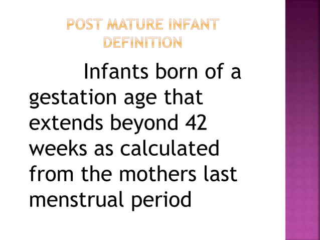 Preterm infant,small for gestation age and postterm infant | PPTX