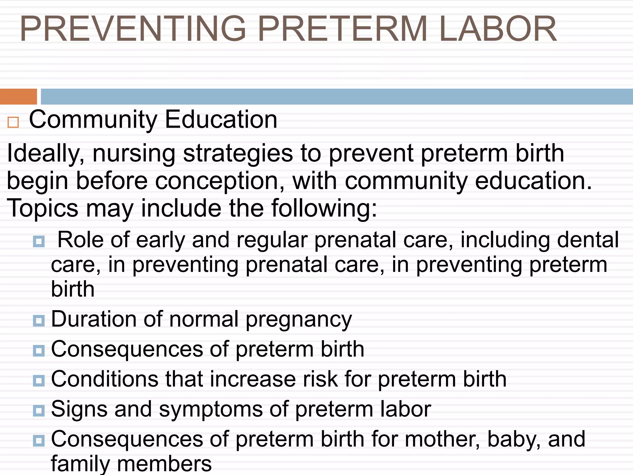 Preterm labor | PPTX
