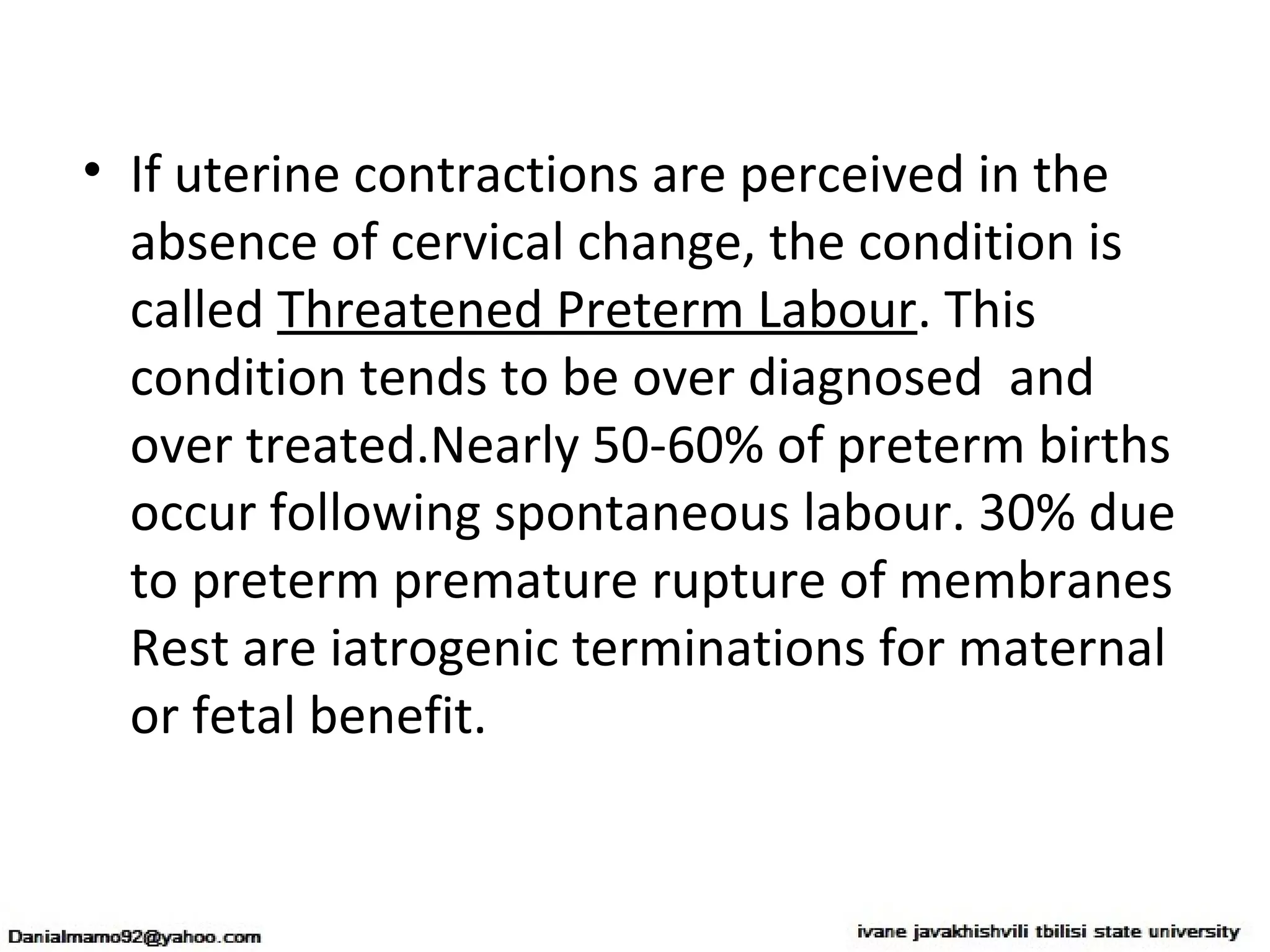 Preterm labor | PPT