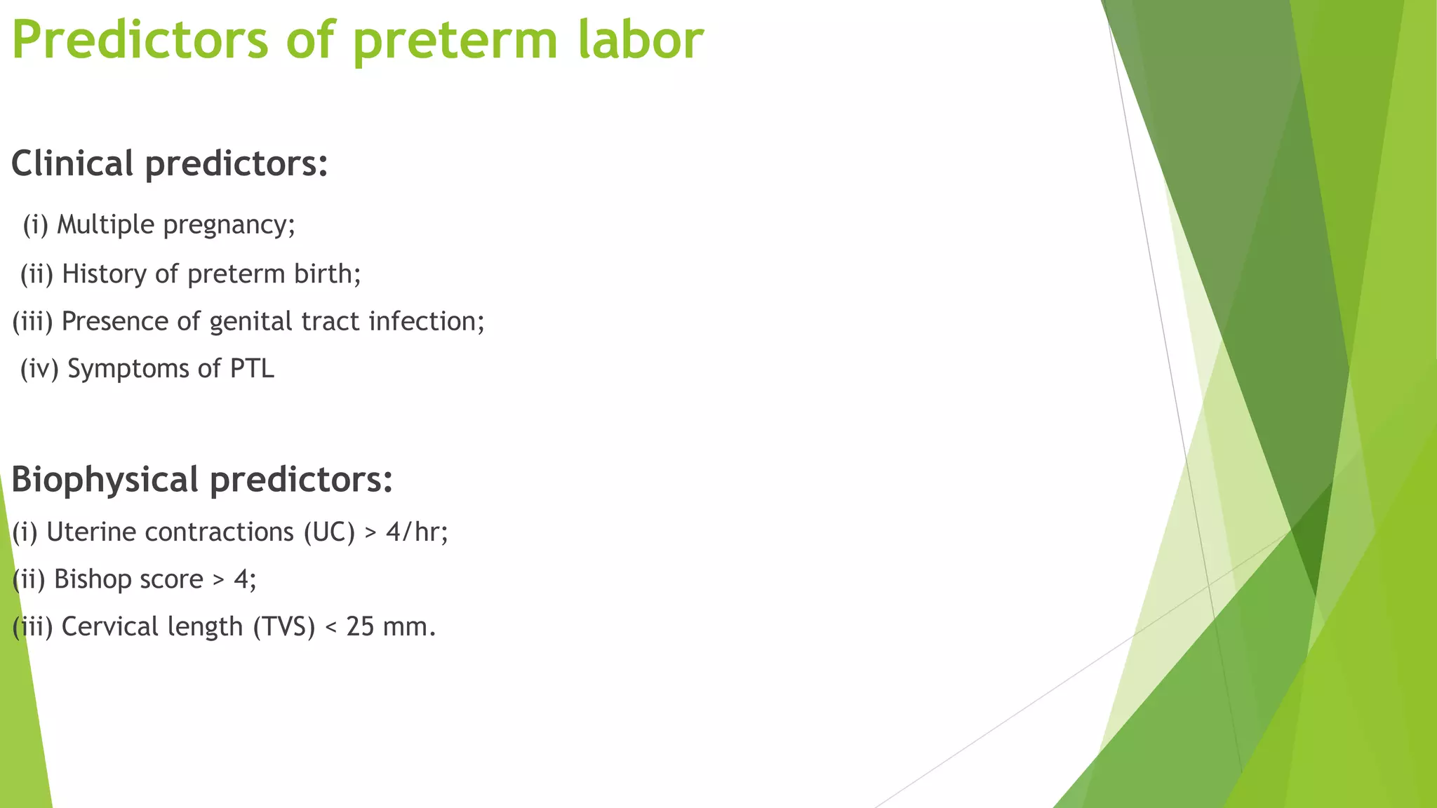 Management of Preterm labor | PPTX