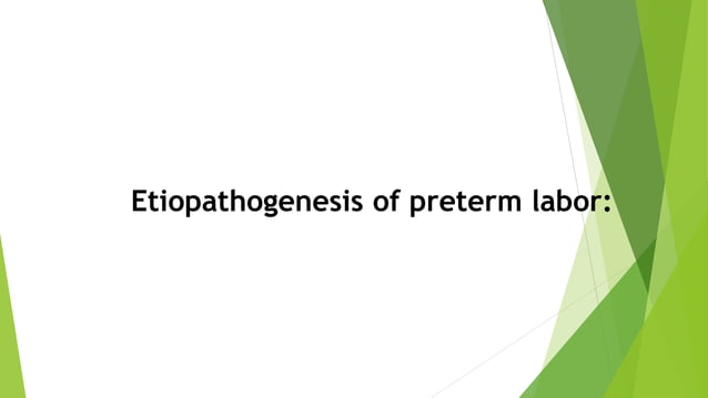 Management of Preterm labor | PPT