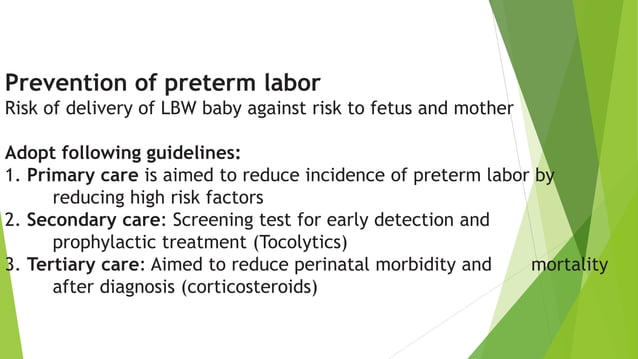 Management of Preterm labor | PPT