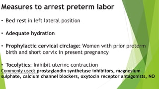 Management of Preterm labor | PPTX