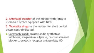 Management of Preterm labor | PPTX