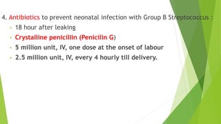 Management of Preterm labor | PPTX