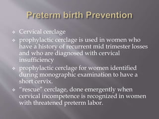 pre term labor.pptx | Pregnancy | Reproductive Health