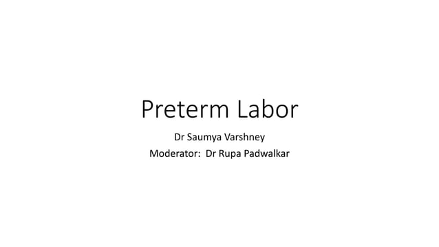 Preterm Labor.pptx
