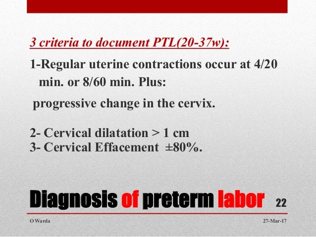 Preterm labor