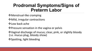 Preterm Labor 2021 Update | PPTX