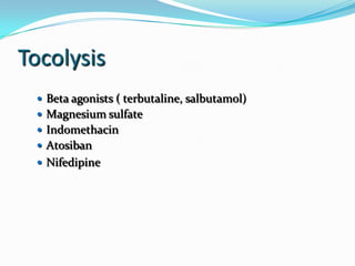 Preterm labor by audace | PPTX