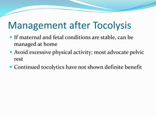 Preterm labor by audace | PPTX