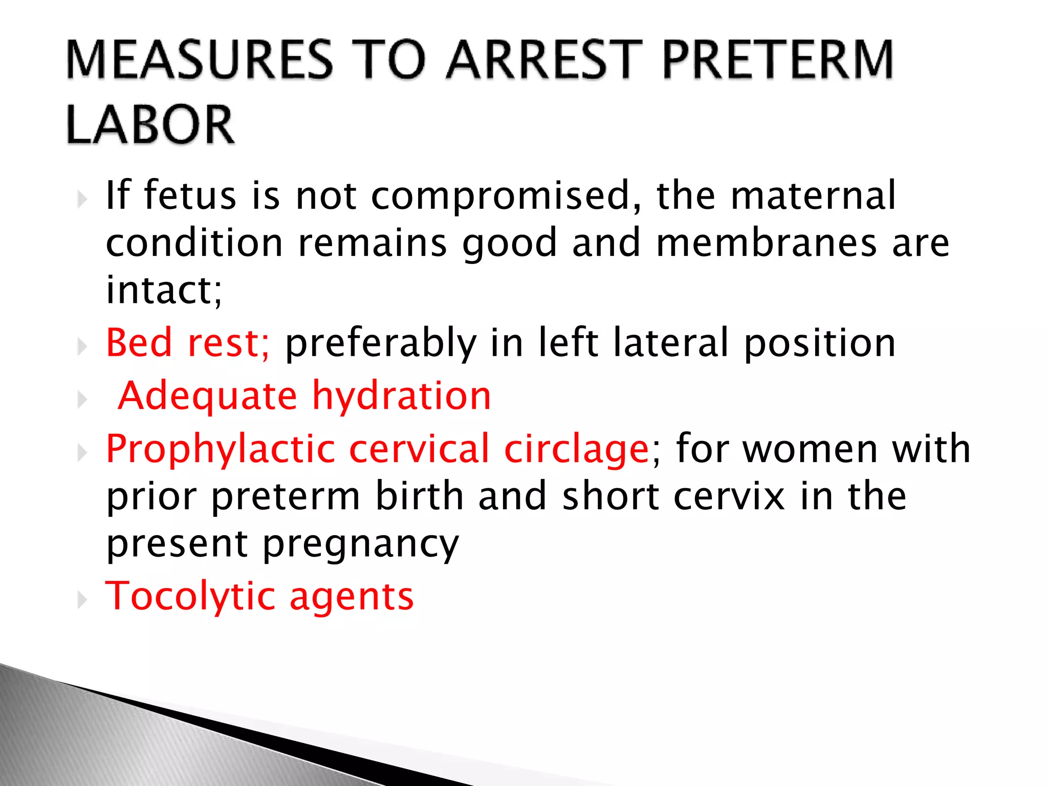 Preterm labor & PROM | PPTX
