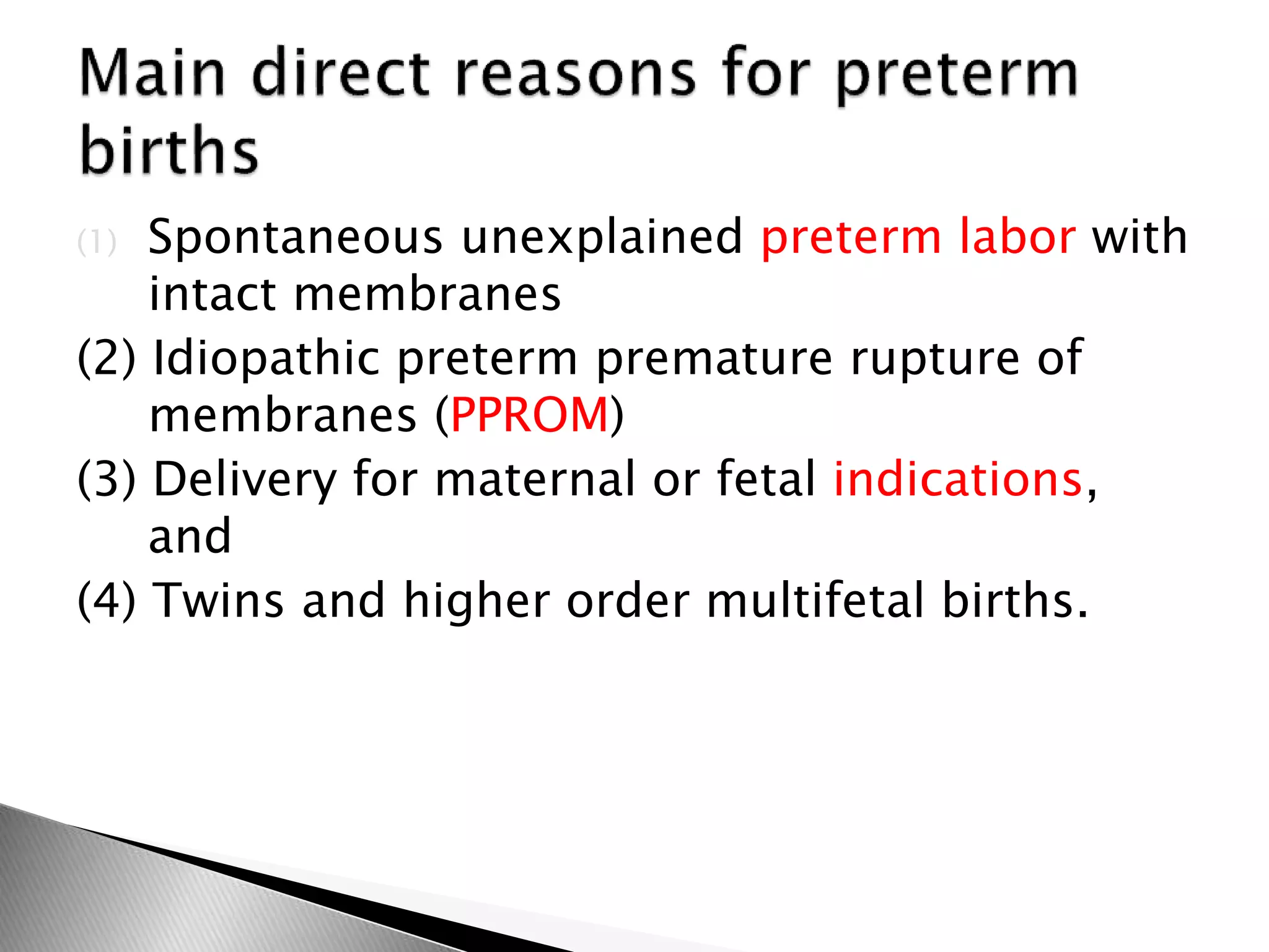 Preterm labor & PROM | PPTX