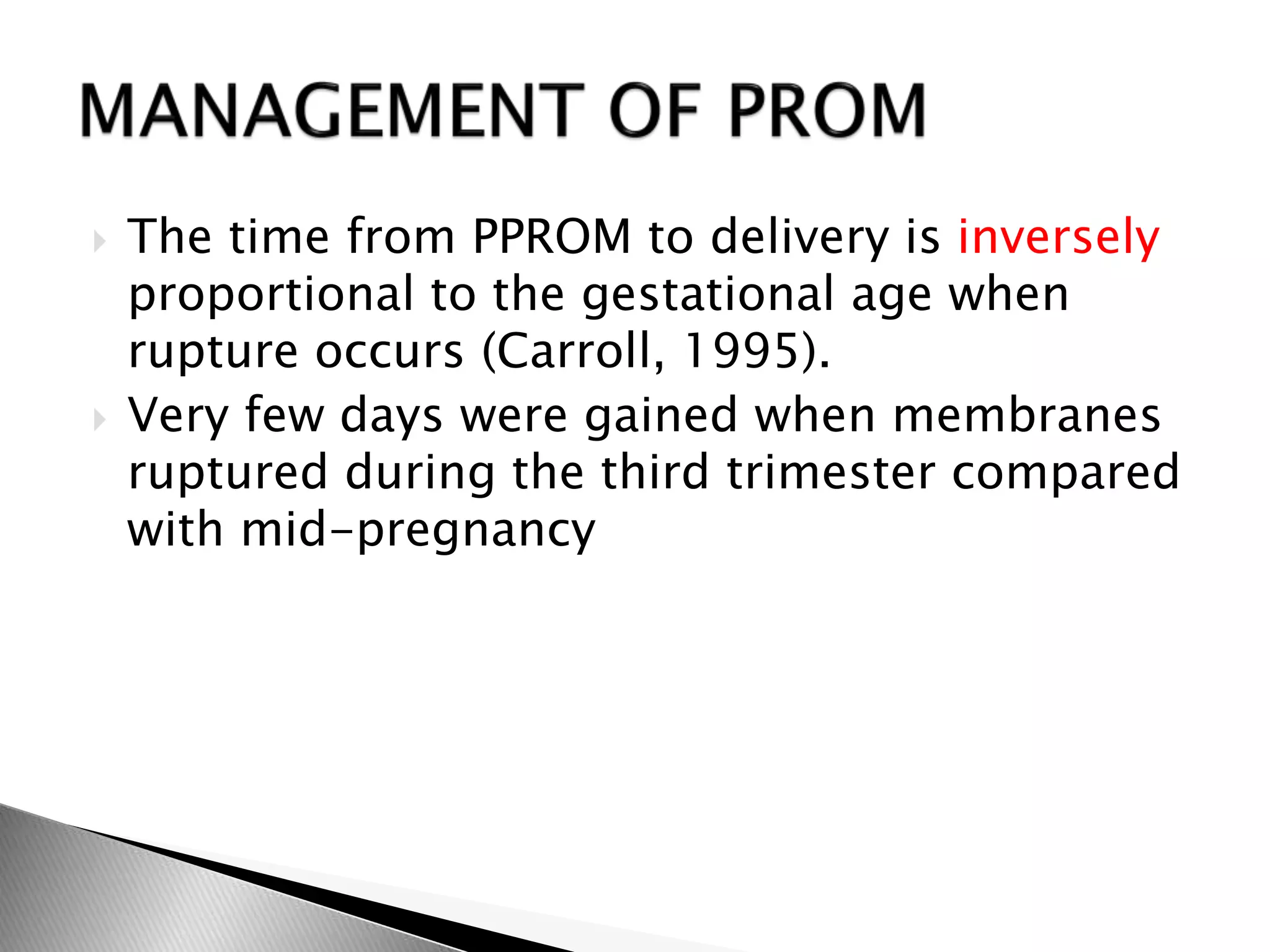 Preterm labor & PROM | PPTX