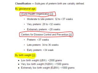 Preterm labor pain | PPT