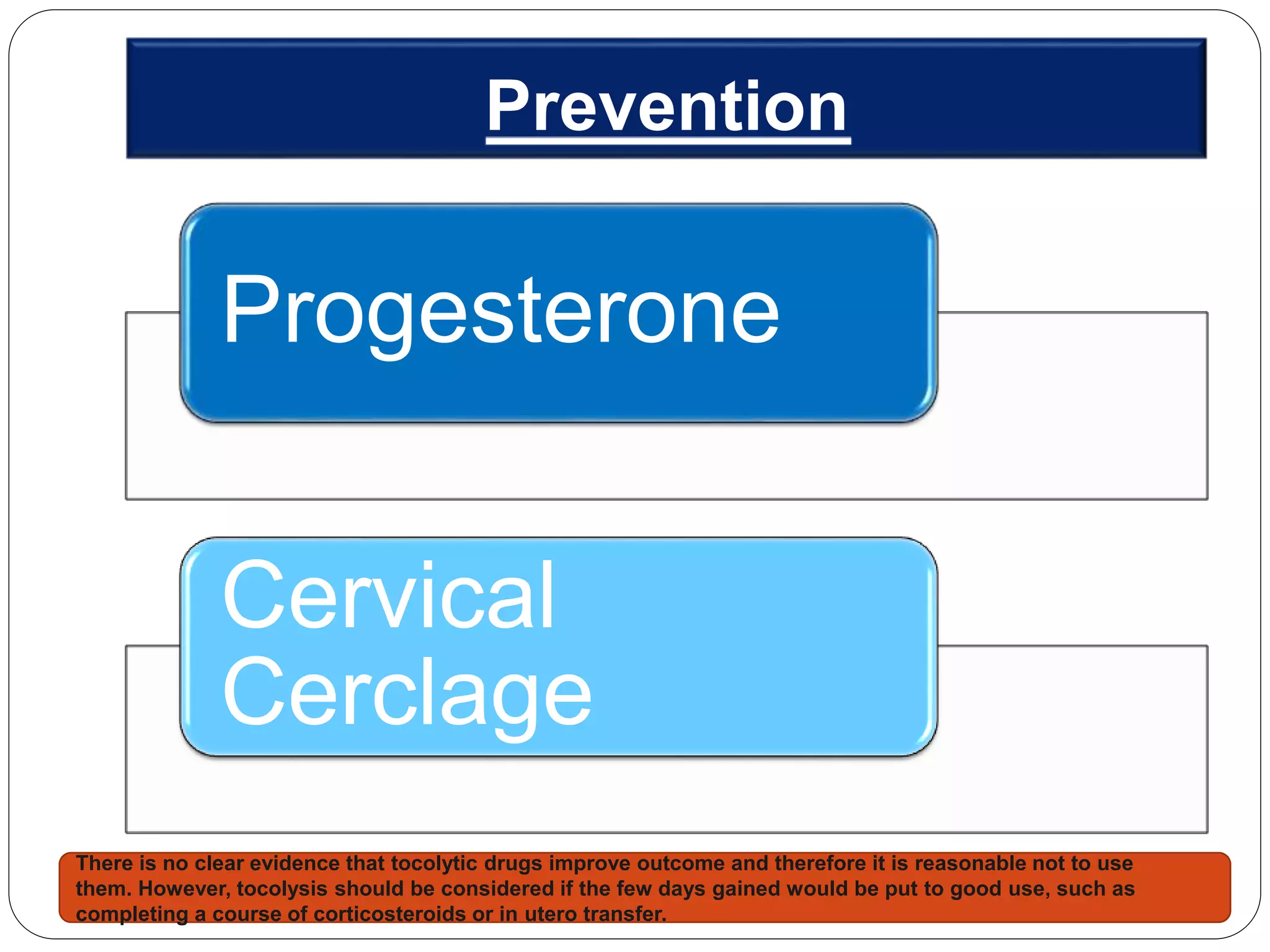 Preterm labour and new management guidelines | PPTX
