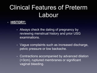 Preterm labour | PPTX