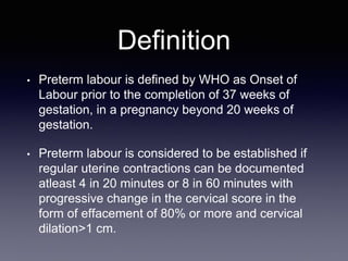 Preterm labour | PPTX