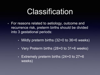 Preterm labour | PPT